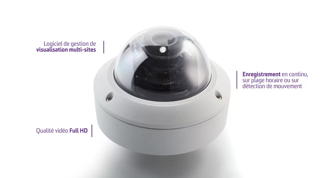 Caméra de surveillance intérieure pour entreprise | Nexecur